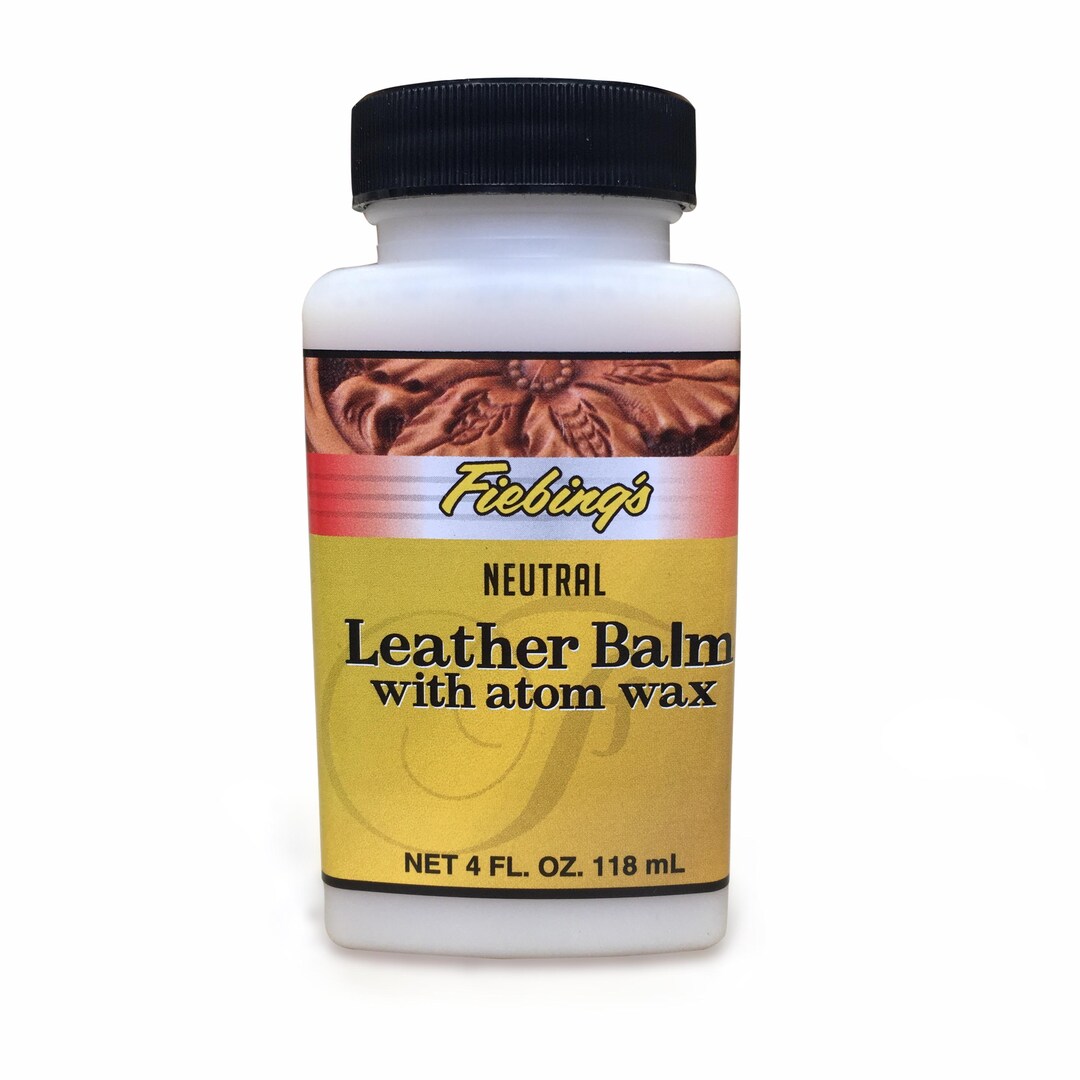 Fiebing's Leather Balm With Atom Wax Neutral Leather Finish - Etsy