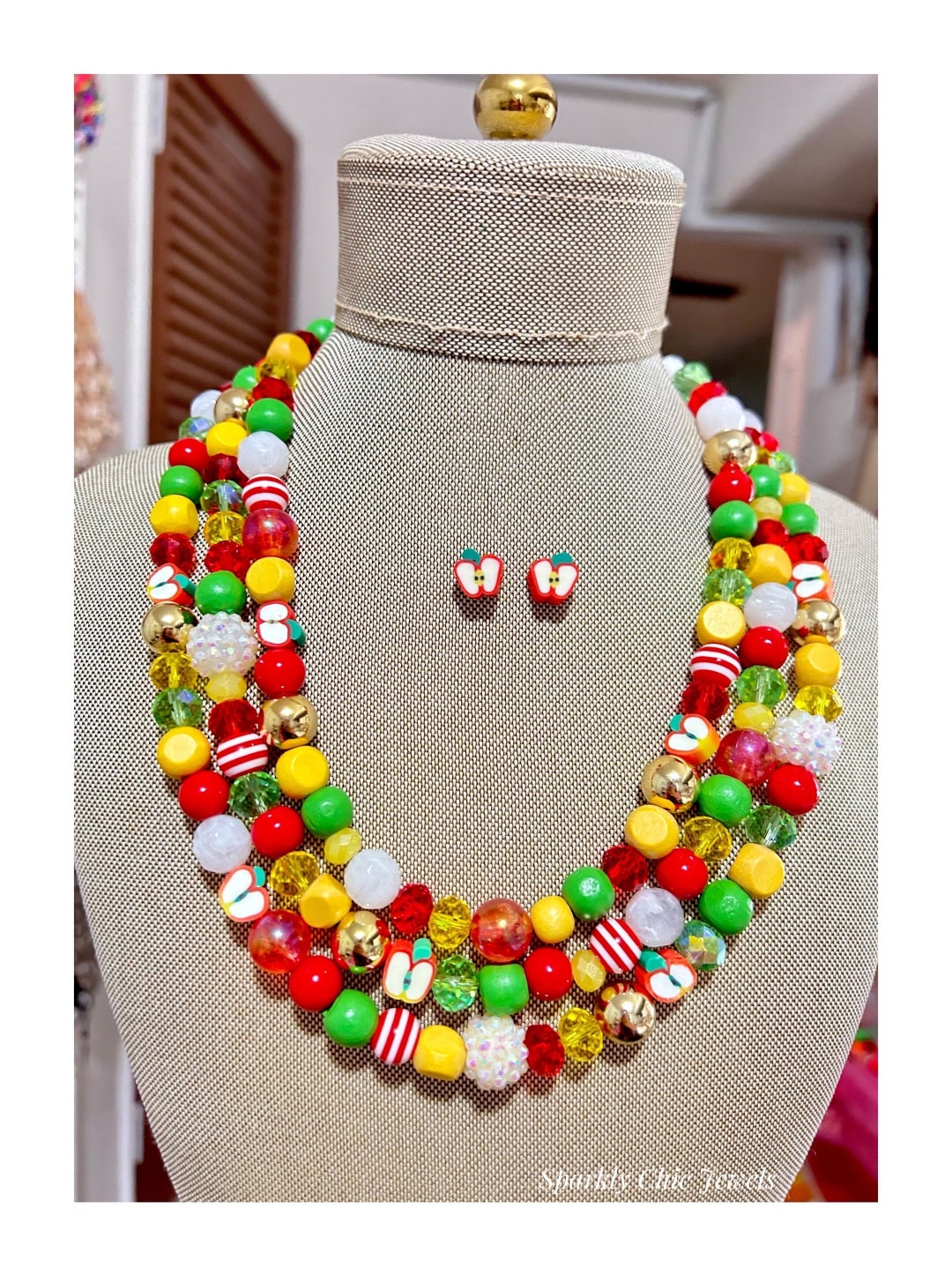 Back to School Necklace Back to School Necklace Teacher - Etsy