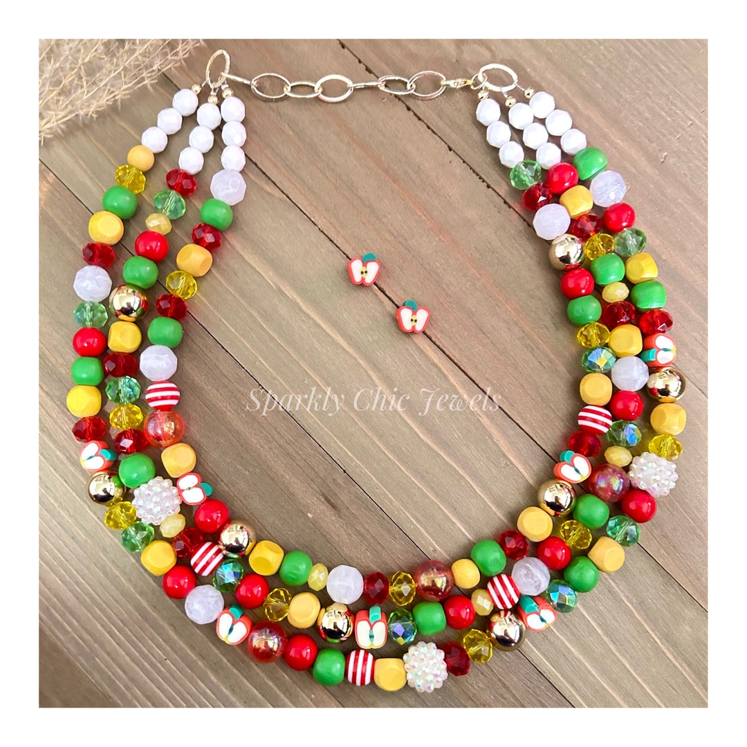 Back to School Necklace, Back to School Necklace, Teacher Necklace ...