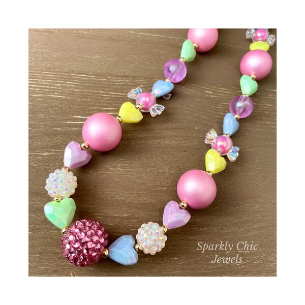 Candy Heart Necklace - Etsy