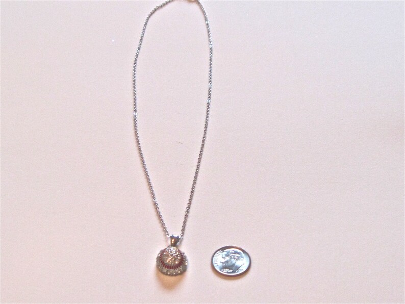 Baseball Necklace " Rhinestone Baseball Spirit " - Etsy