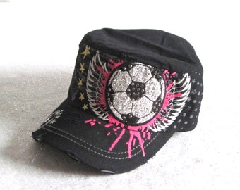 Soccer Cap Soccer Angel Hot Pink. | Etsy