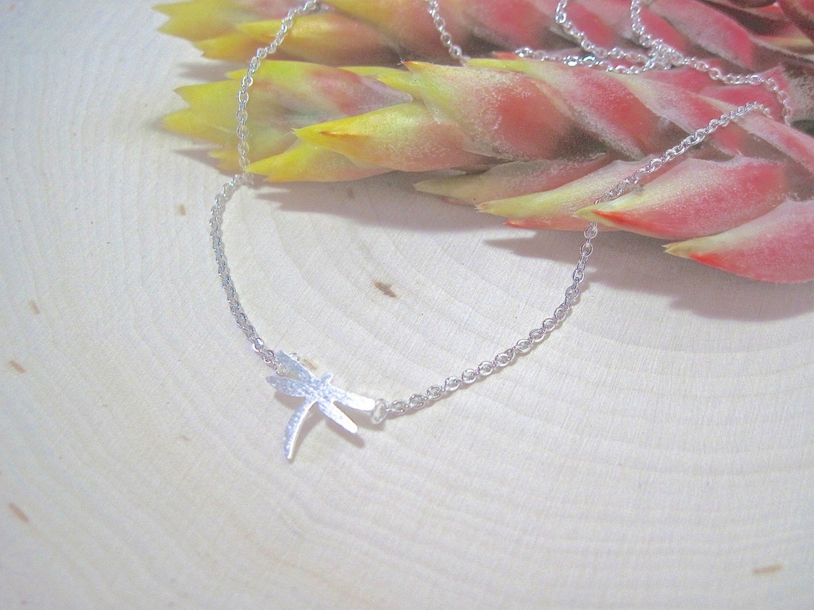 Dragon Fly Lariat Necklace Mother Natures Messenger - Etsy