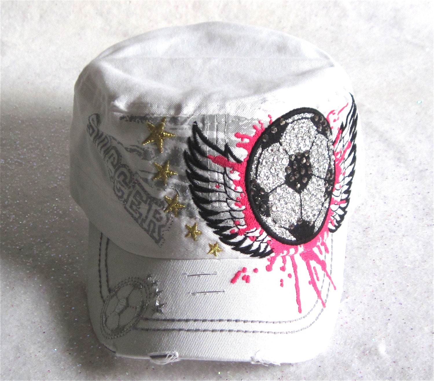 Soccer Cap " White Soccer Angel " - Etsy