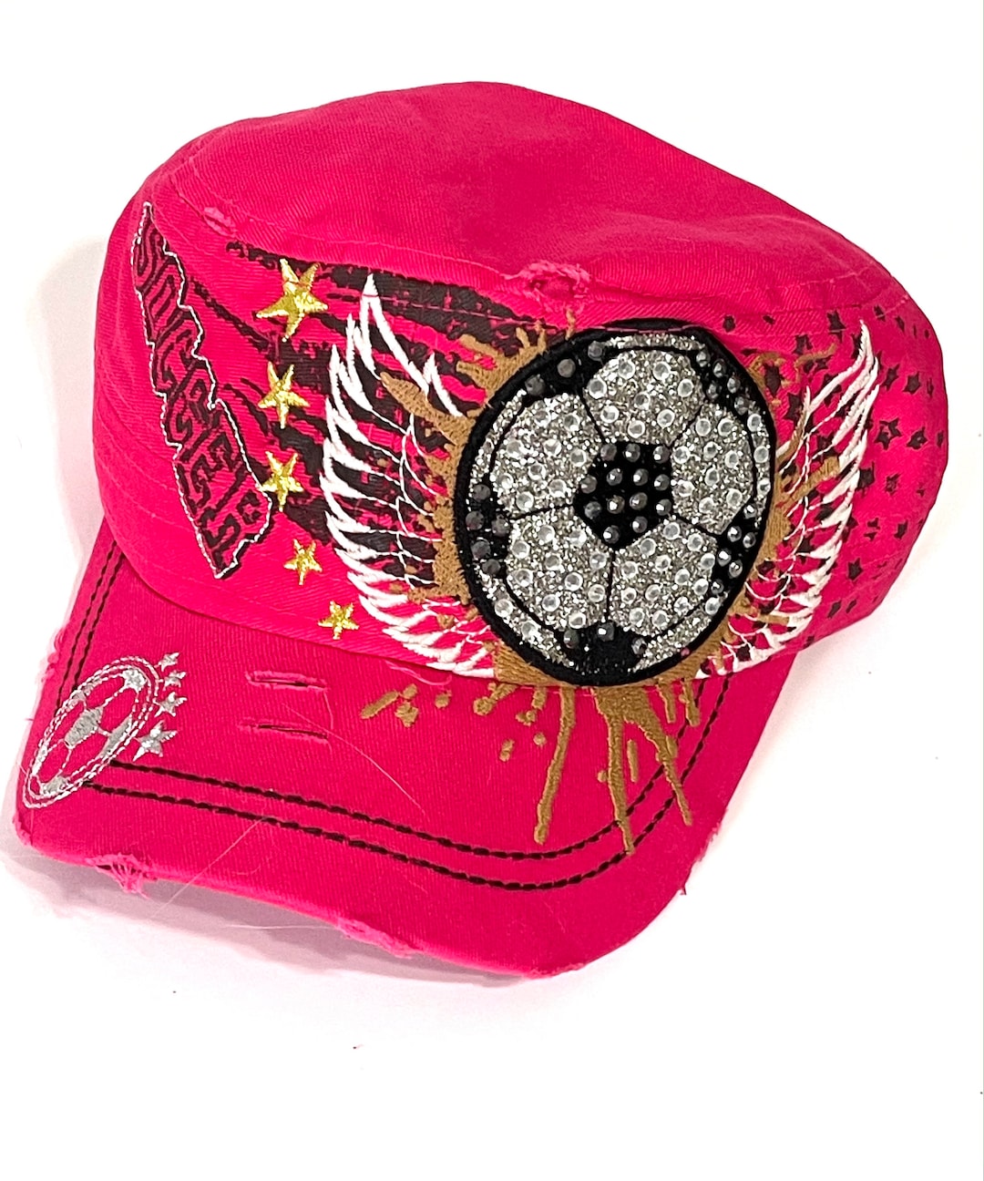 Soccer Cap " Soccer Angel " Hot Pink. - Etsy