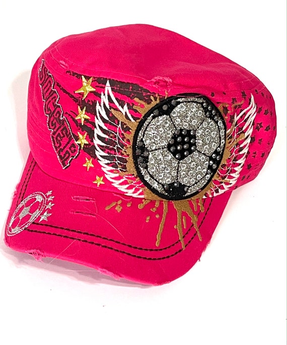 Soccer Cap Soccer Angel Hot Pink. | Etsy