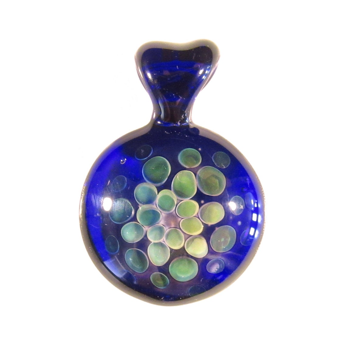 Gold and Silver Fumed Glass Implosion Pendant Borosilicate | Etsy