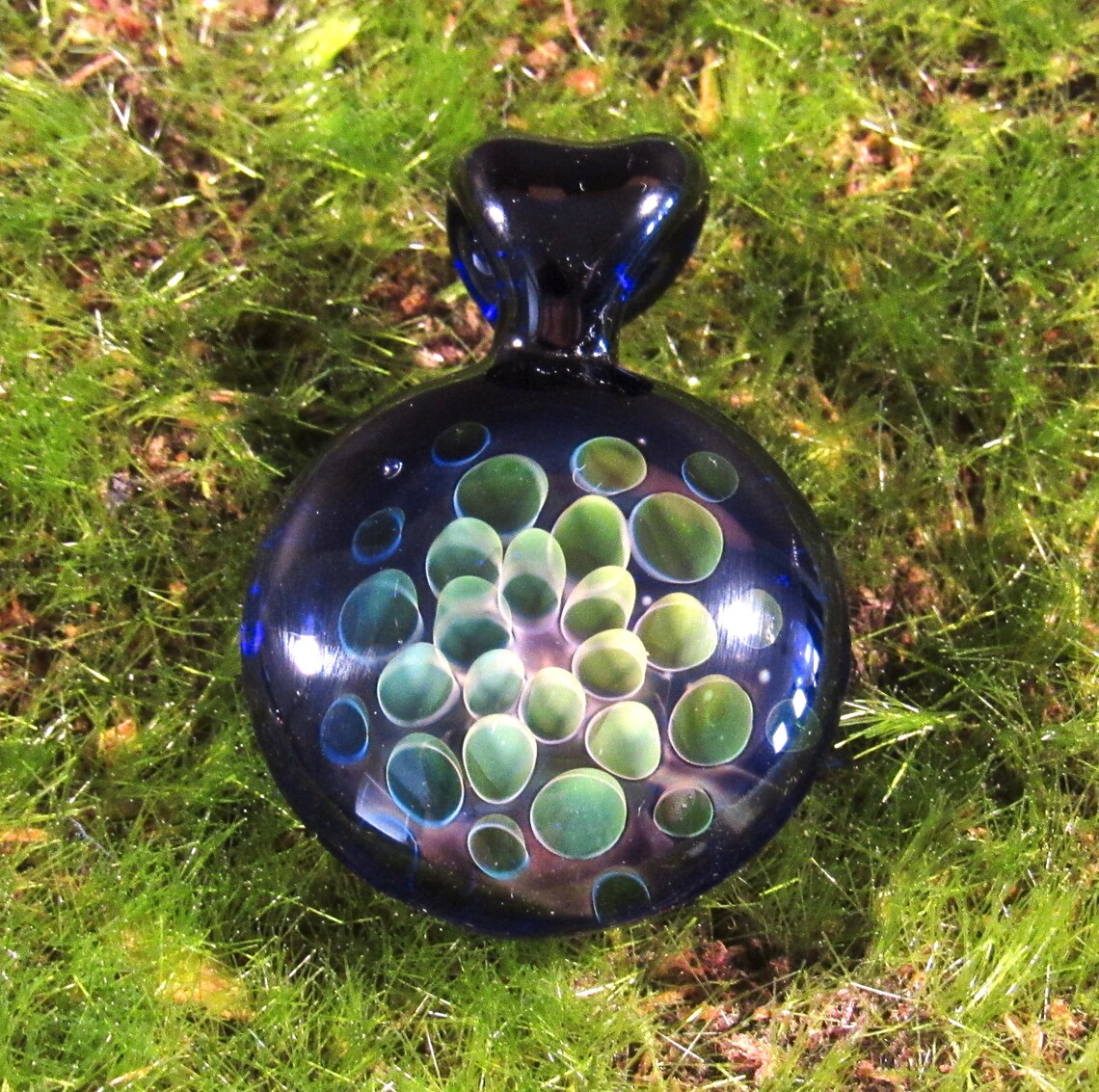 Gold and Silver Fumed Glass Implosion Pendant Borosilicate | Etsy