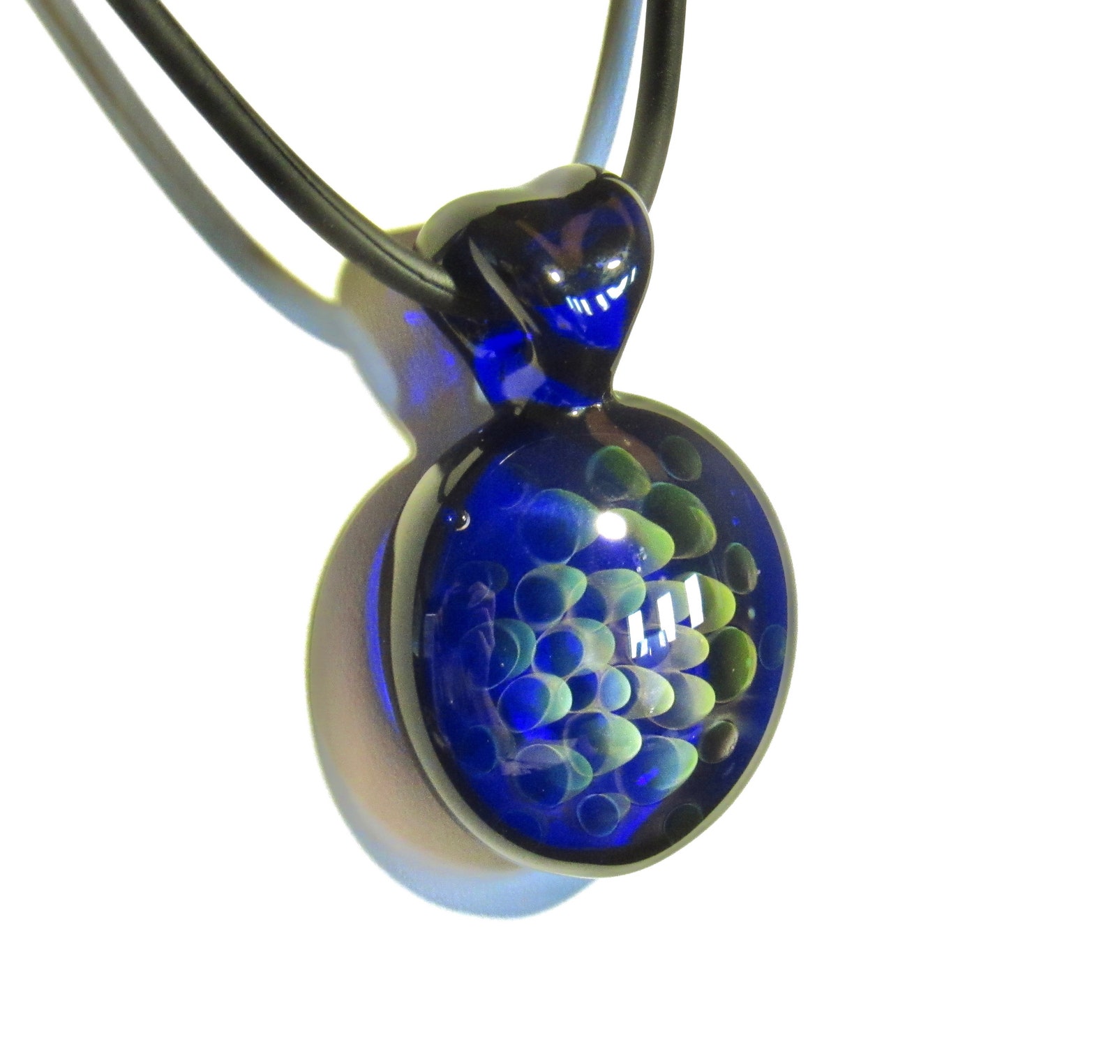 Gold and Silver Fumed Glass Implosion Pendant Borosilicate | Etsy