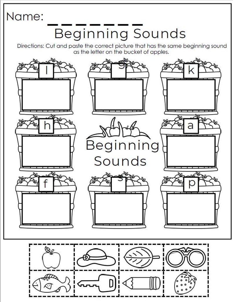 Kindergarten Math and Literacy Workbook - Etsy