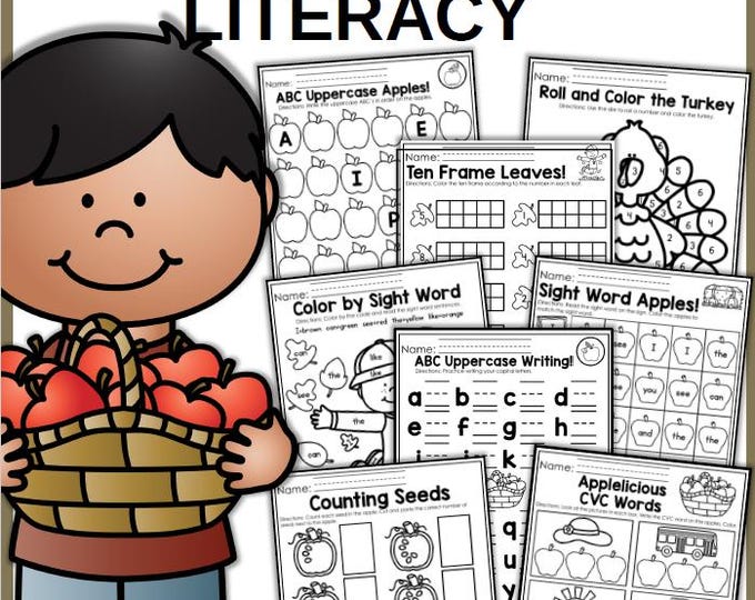 Halloween Activities for Kindergarten Math and Literacy No Prep ...