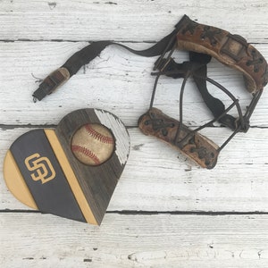 San Diego Padres Baseball Heart, Fathers Day, Gifts for Him, Little ...