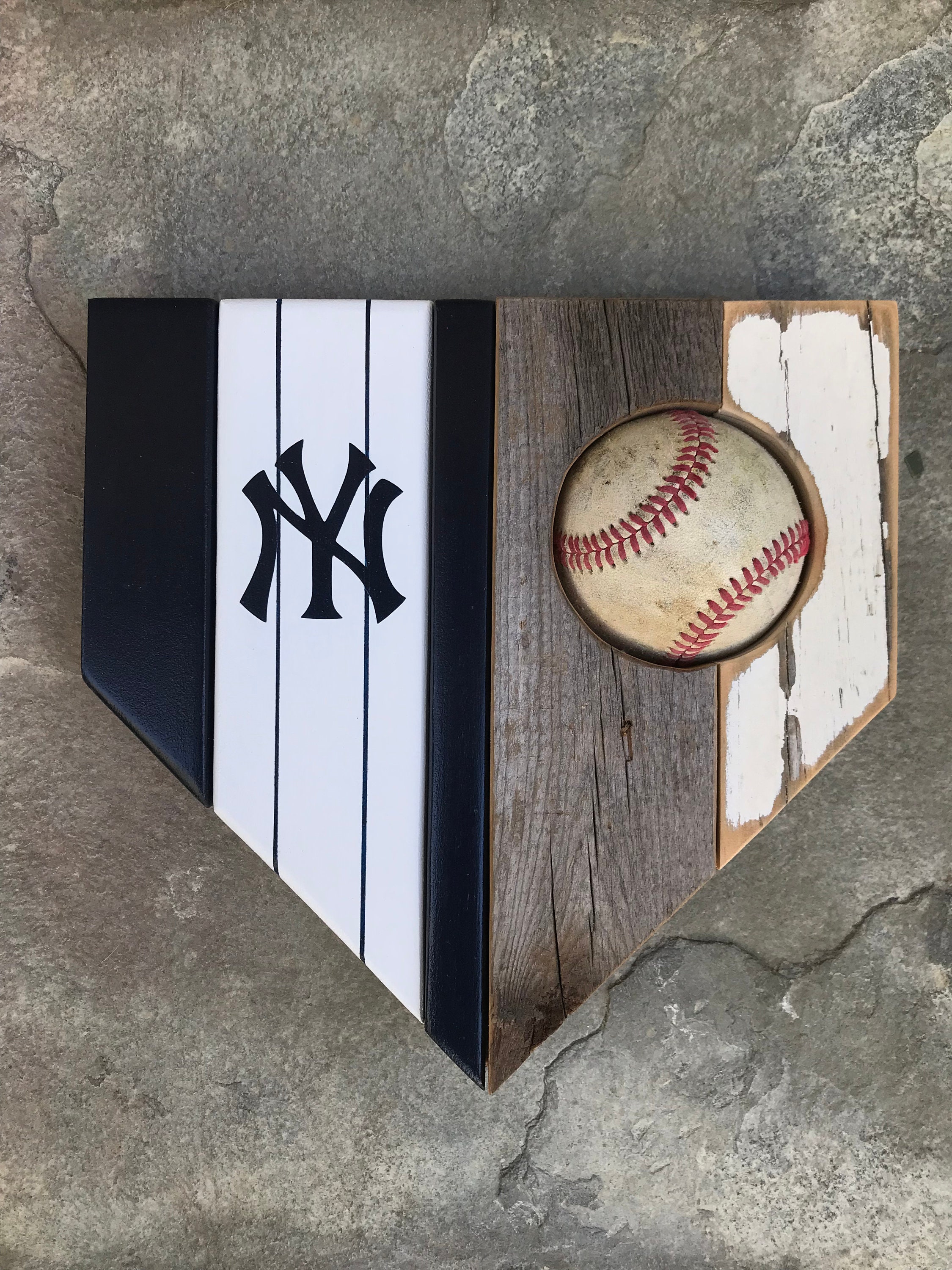 New York Yankees Home Plate Wall Art - Etsy