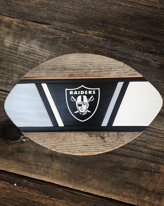 Raiders Reclaimed Wood Football - Etsy