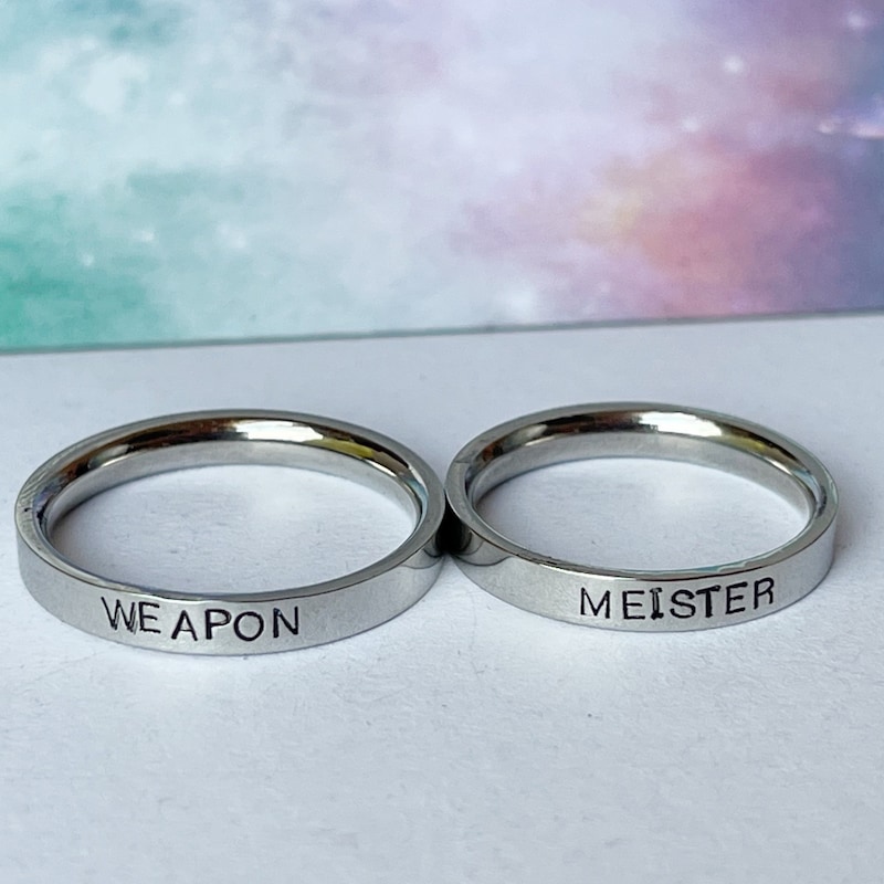 Anime Inspired Couples Rings - Etsy