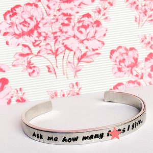 Ask Me How Many Fks I Give Aluminum Cuff Hypoallergenic - Etsy