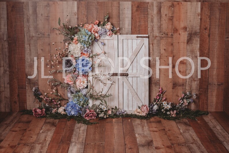 Rustic Floral Birthday Digital Image for Photography - Etsy
