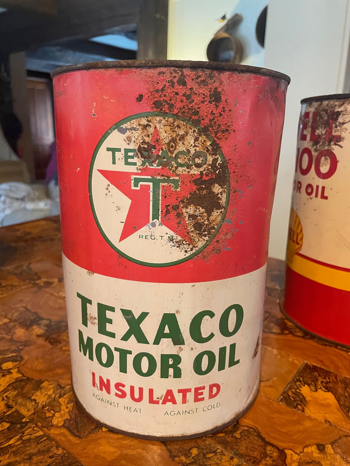 Shell X-100 Motor Oil Texaco Motor Oil Insulated Sunoco - Etsy