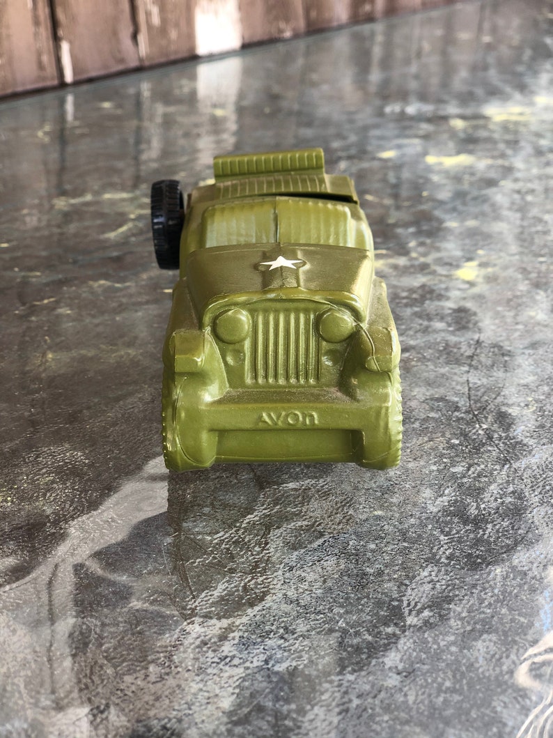 AVON WWII US Army Green Jerry Jeep Bottle- Full With Aftershave - Etsy