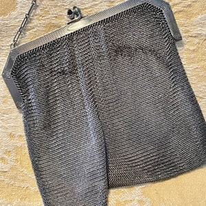Whiting & Davis Co Mesh Bag, Flapper Handbag, 1920's Soldered Mesh ...