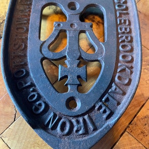 Antique Iron Trivet, Colebrookdale Iron Co Potterstown PA. Cast Iron ...
