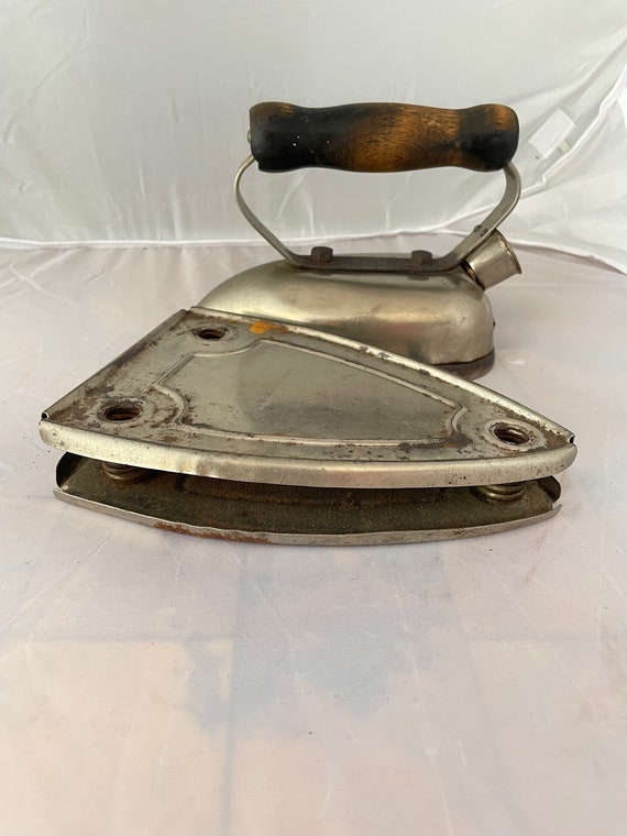 Buy Antique Universal Wrinkle Proof Electric Iron With Safety Stand No Plug Vintage Vintage Electric Iron Landers Frary and Clark Iron Online in India Etsy