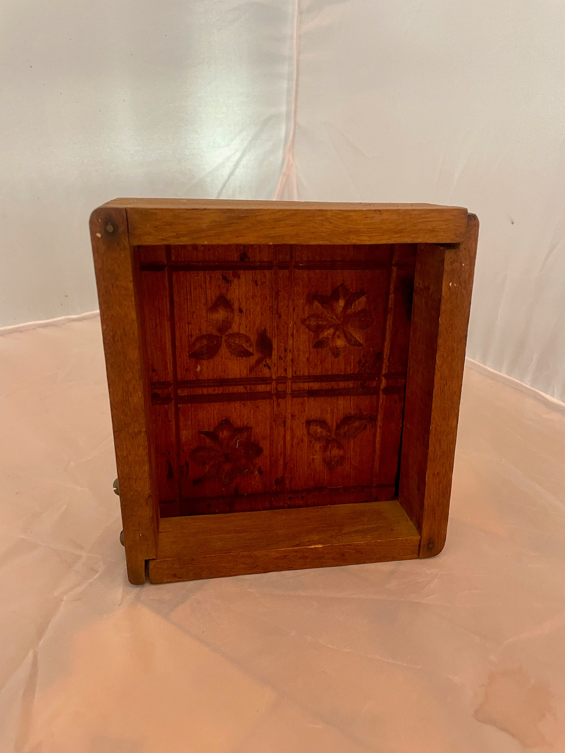 Antique Wooden Butter Mold, Hinged Flat Butter Mold, Press Butter ...