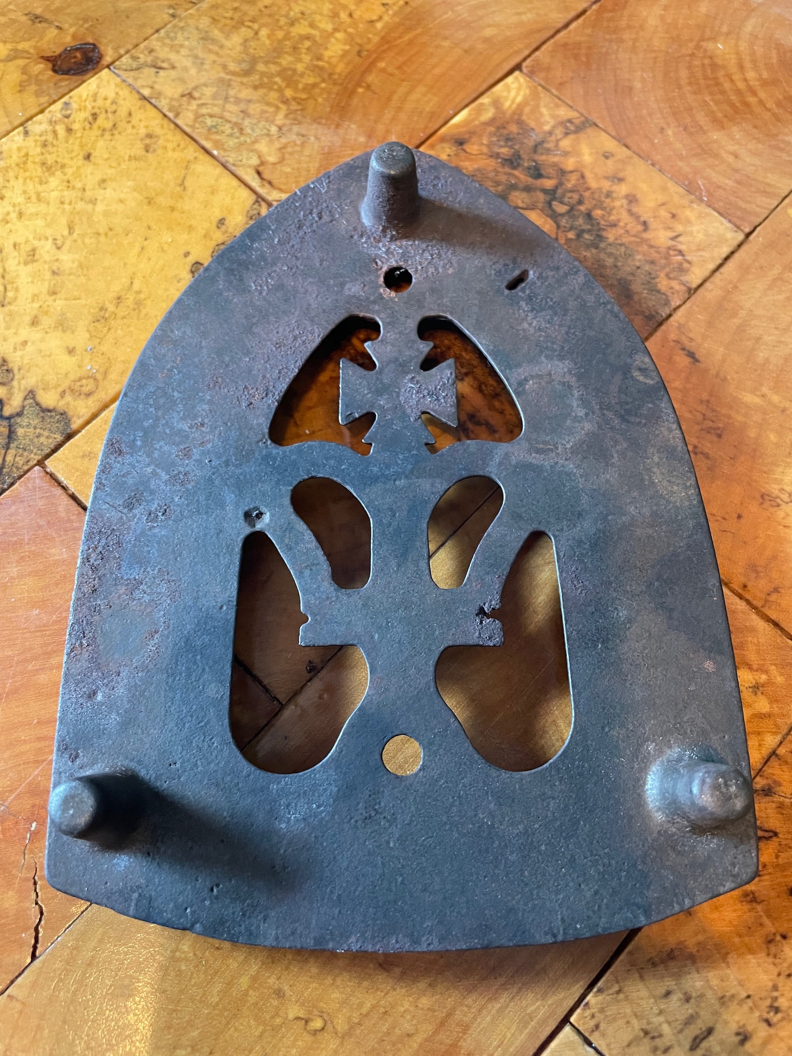 Antique Iron Trivet, Colebrookdale Iron Co Potterstown PA. Cast Iron ...