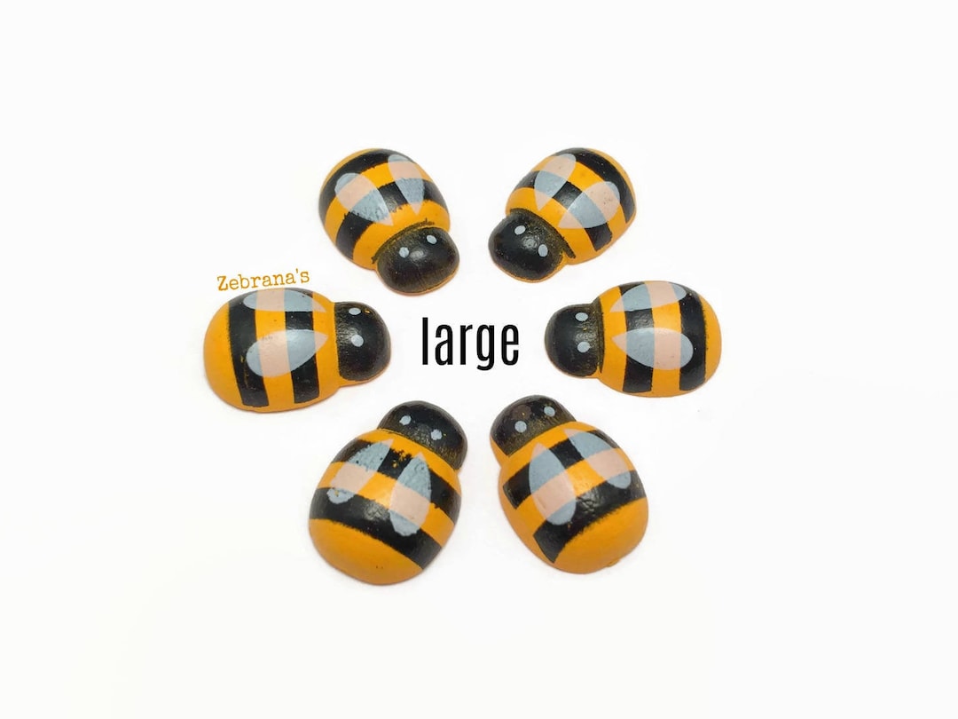 Wood Bee Magnets fridge Magnets, Bumble Bees Magnets, Nursery Gift ...