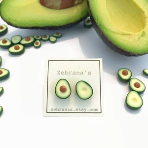 Avocado Earring Studs (avocado Stud Earrings, Rvs Avocado Earrings ...