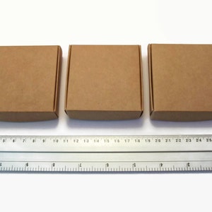 10x KRAFT BOXES 7x7 Cm paper Box, Wedding Favor Box, Jewelry Box, Gift ...