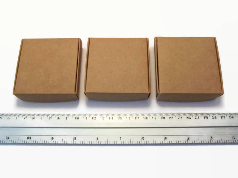 1x kraft boxes 7x7 cm wedding favor box cardboard boxes | Etsy