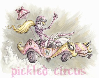 Wacky Races Penelope Pitstop 05 Compact Pussycat Car - Etsy