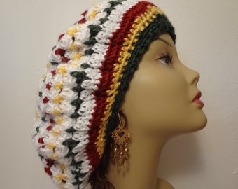 Authentic Rasta Tams Handmade Reggae Tam Hat, Jamaican Rastafarian Cap ...