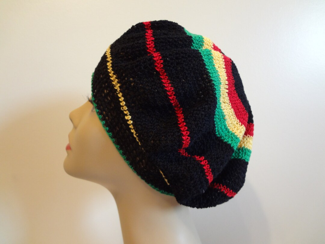 Cotton Rasta Tam - Perfect Summer Tam - Rasta Hat - Slouchy Hat - Thin ...
