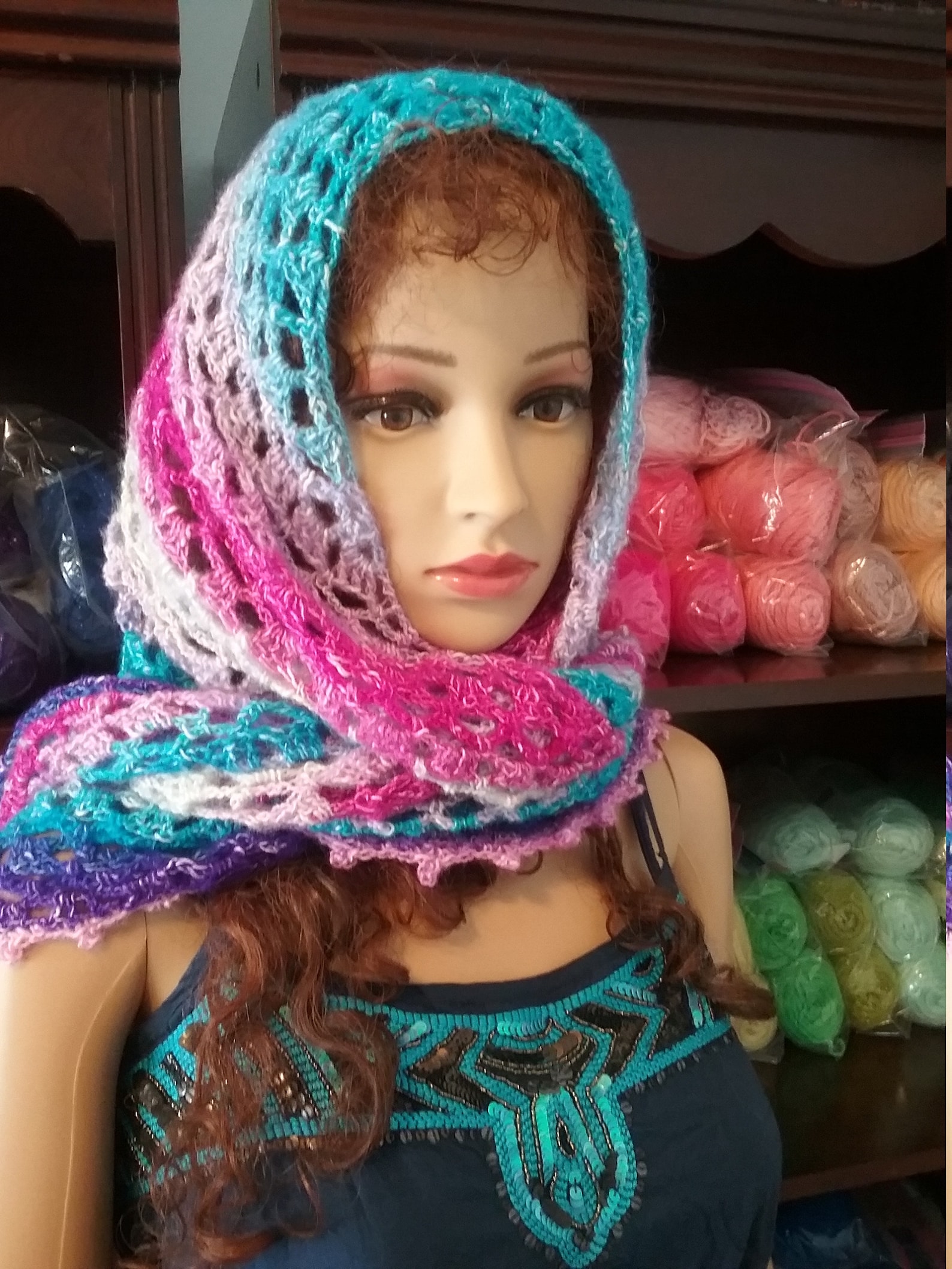 Soft Summer Shawl Beautiful Handmade Crochet Triangle Shawl | Etsy