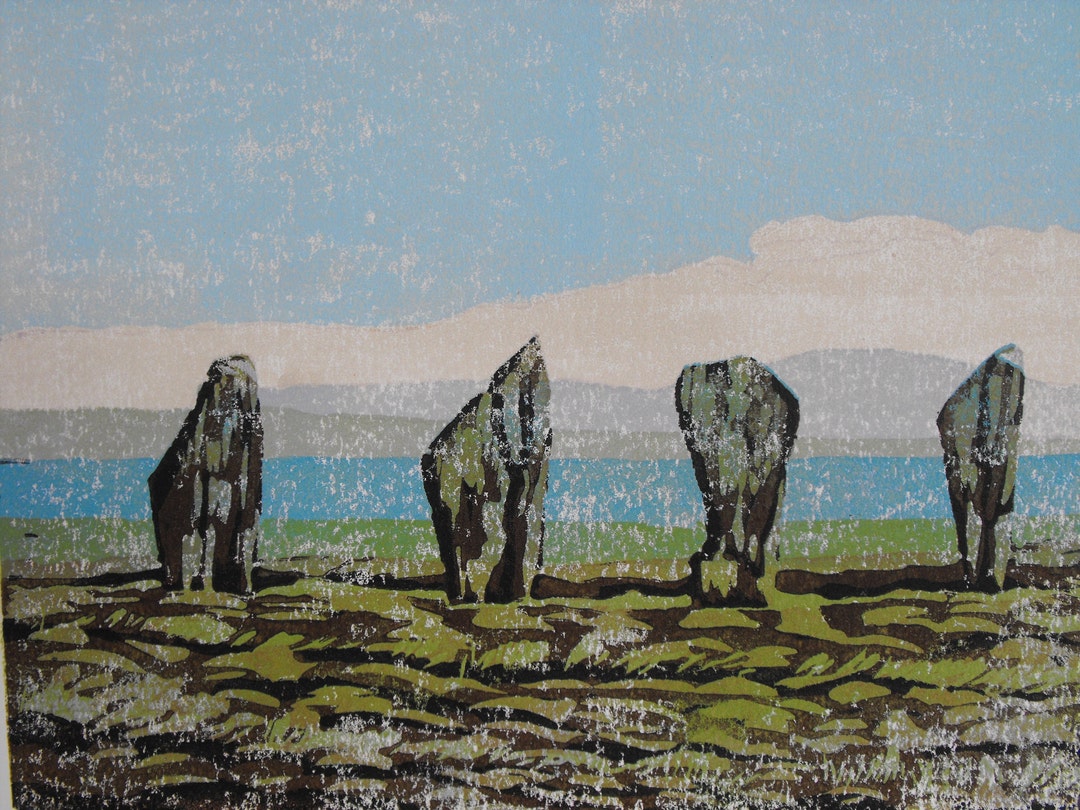 Orkney Islands, Scotland, Standing Stones of Stenness, Original ...