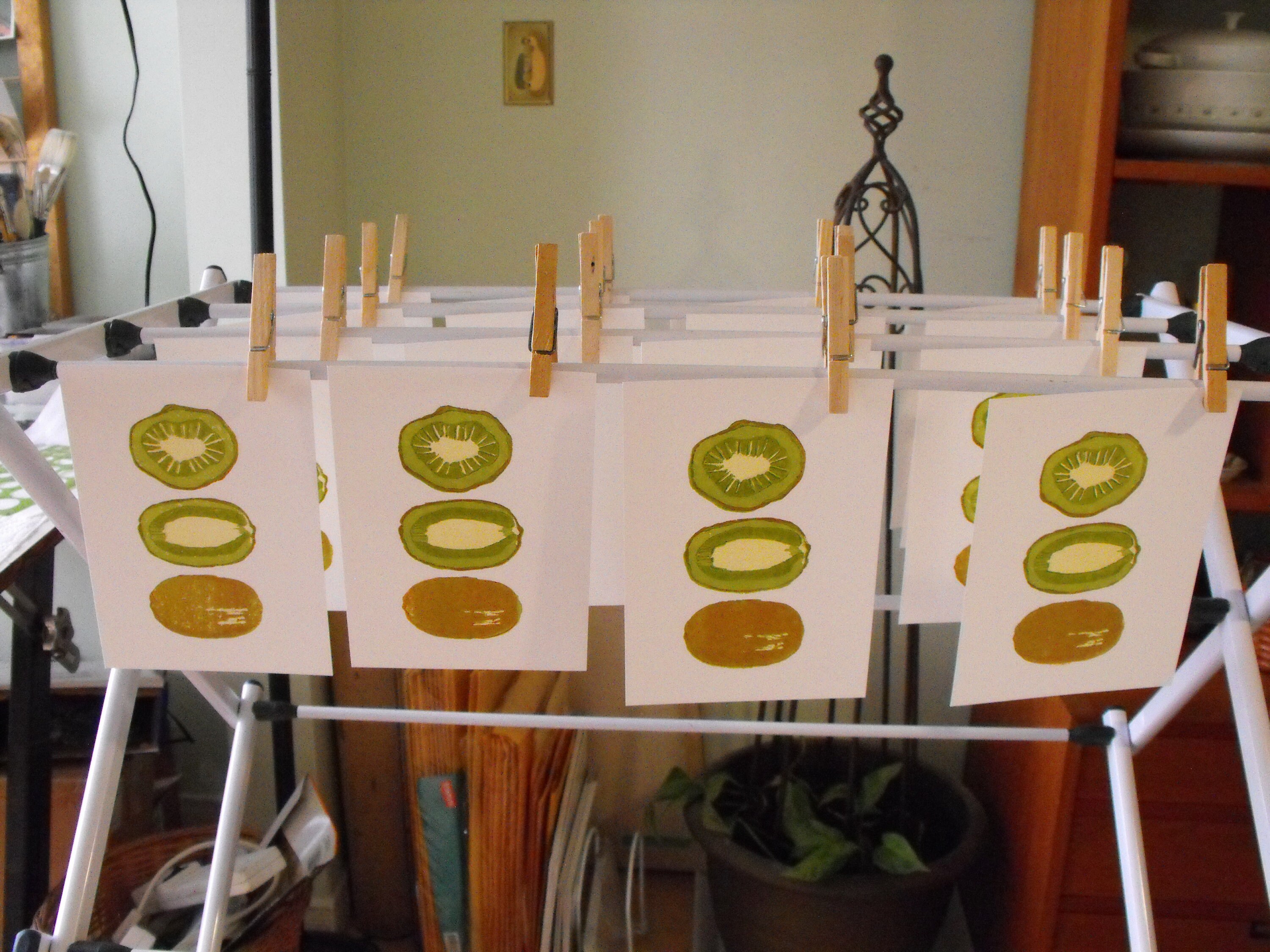 Kiwi Fruit Print Fruit and Vegetable Kitchen Décor Original - Etsy