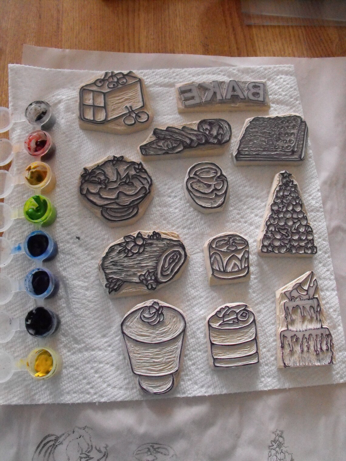 Baking Show Stopper Cake Bake Food Art Illustration | Etsy