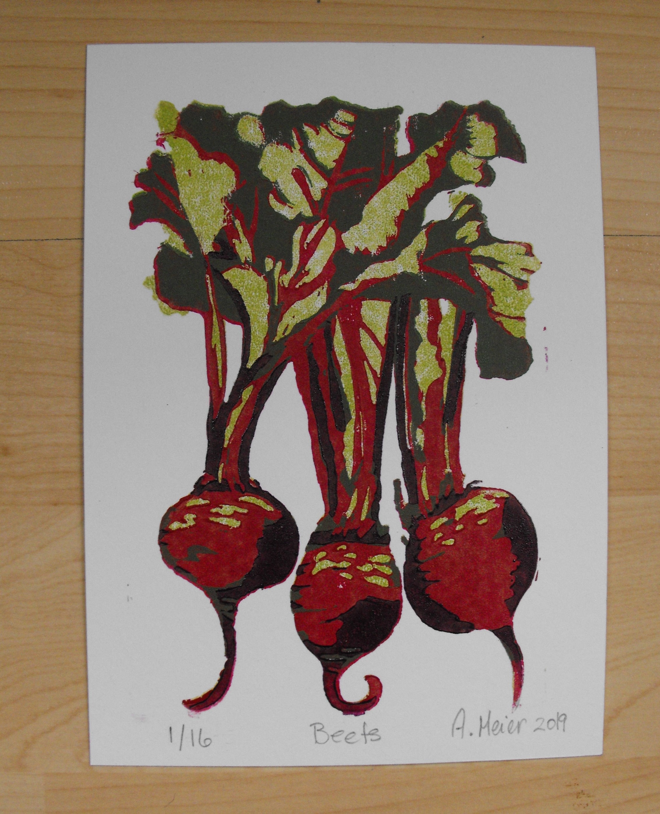 Beet Print Fruit and Vegetable Kitchen Décor Original - Etsy Canada