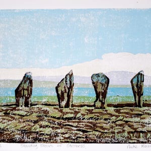 Orkney Islands, Scotland, Standing Stones of Stenness, Original ...