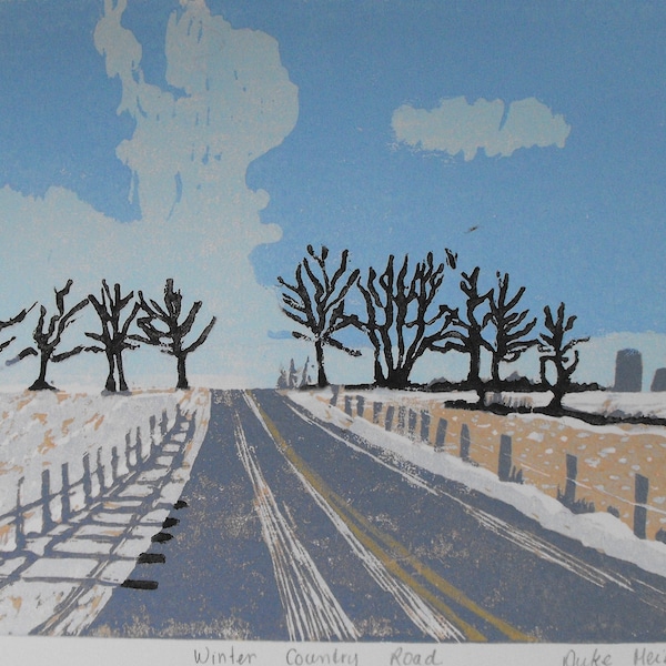 Linoprint - Etsy