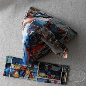 Hand Sewn Cotton Pyramid Pouch, Triangle Pouch, Zipper Pouch, Makeup ...