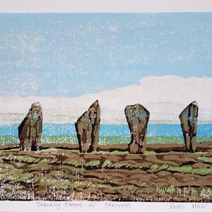 Orkney Islands, Scotland, Standing Stones of Stenness, Original ...