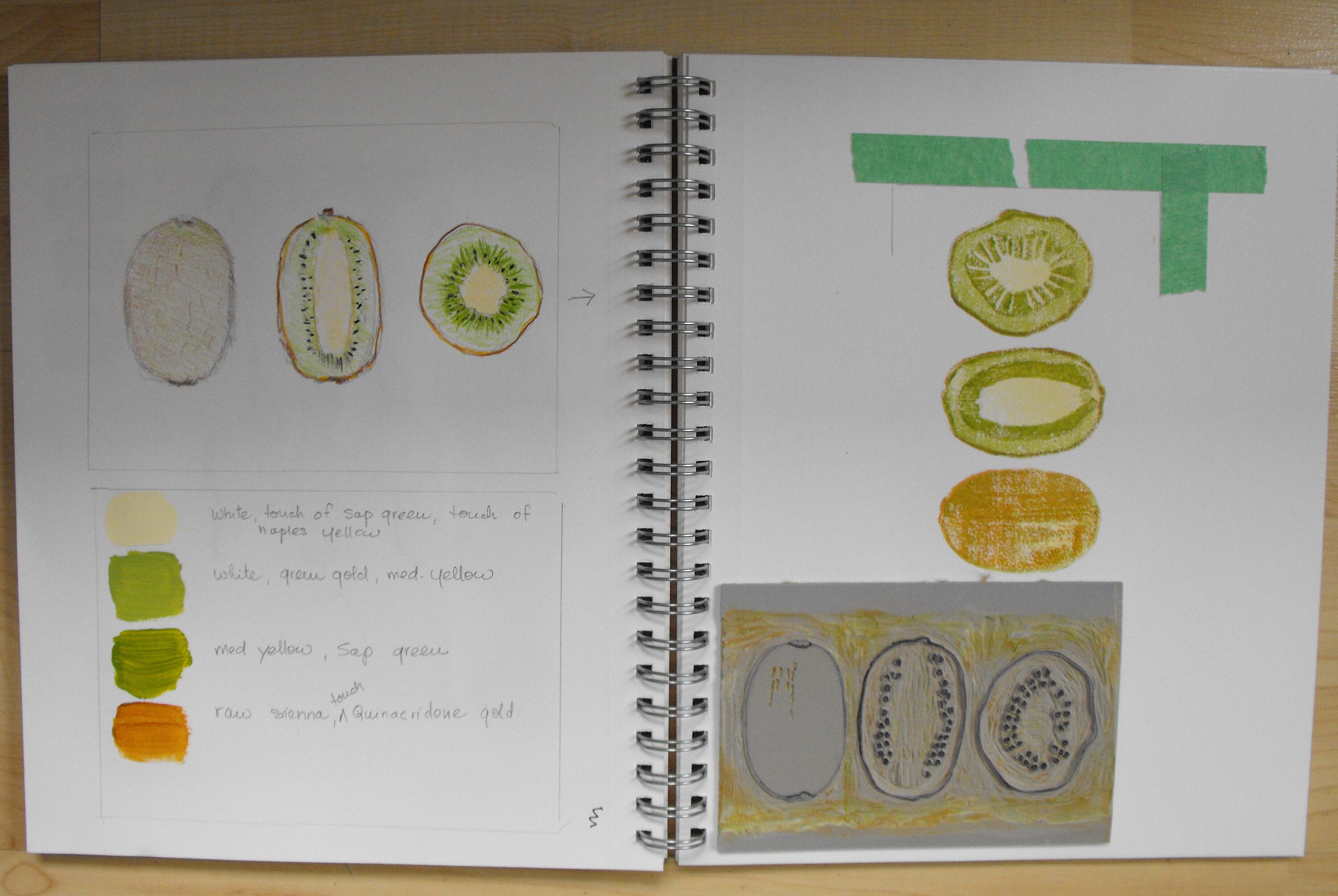 Kiwi Fruit Print Fruit and Vegetable Kitchen Décor Original - Etsy