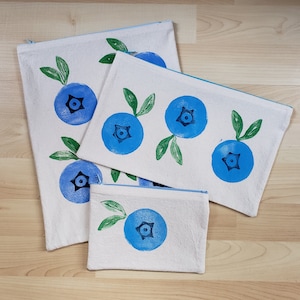 Giant Blueberry, Reusable Produce Bag, Unbleached Cotton, Washable Food ...