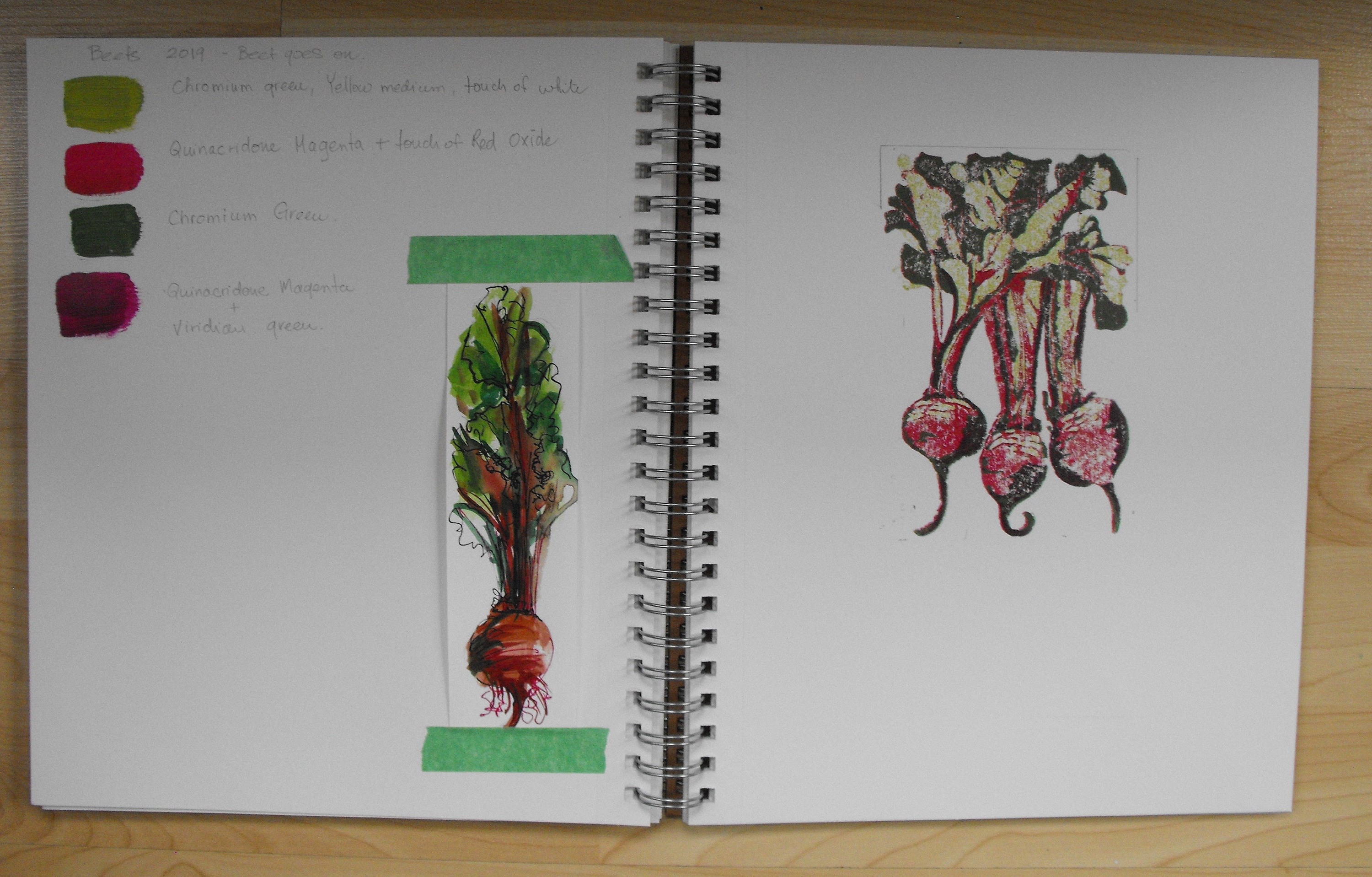 Beet Print Fruit and Vegetable Kitchen Décor Original - Etsy Canada