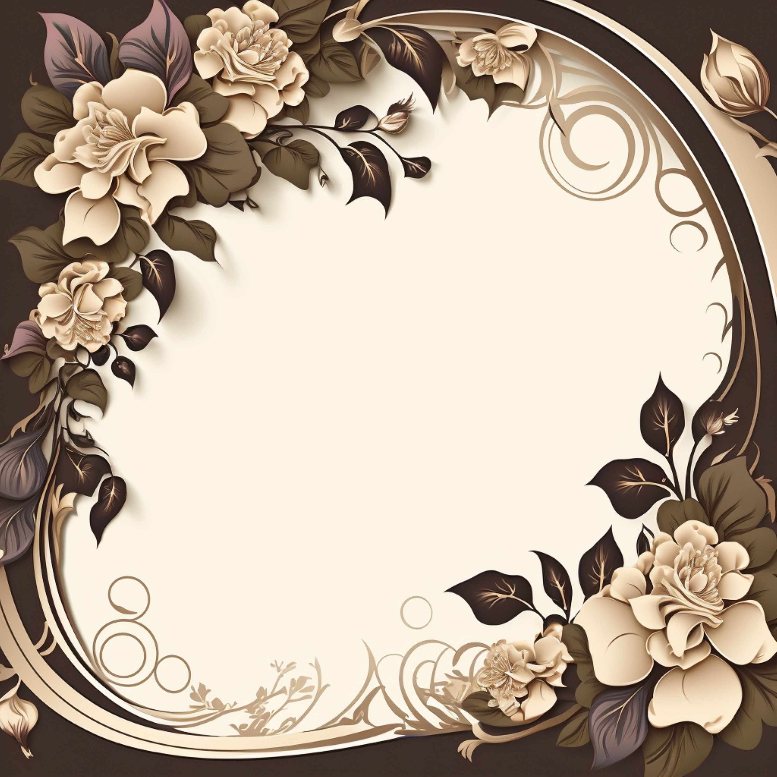 Beautiful Floral Border - Etsy