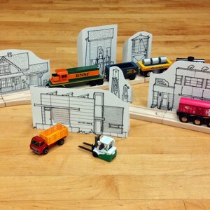 Railroad Avenue Printable Play Town - for Toy Trains and Cars. - Etsy