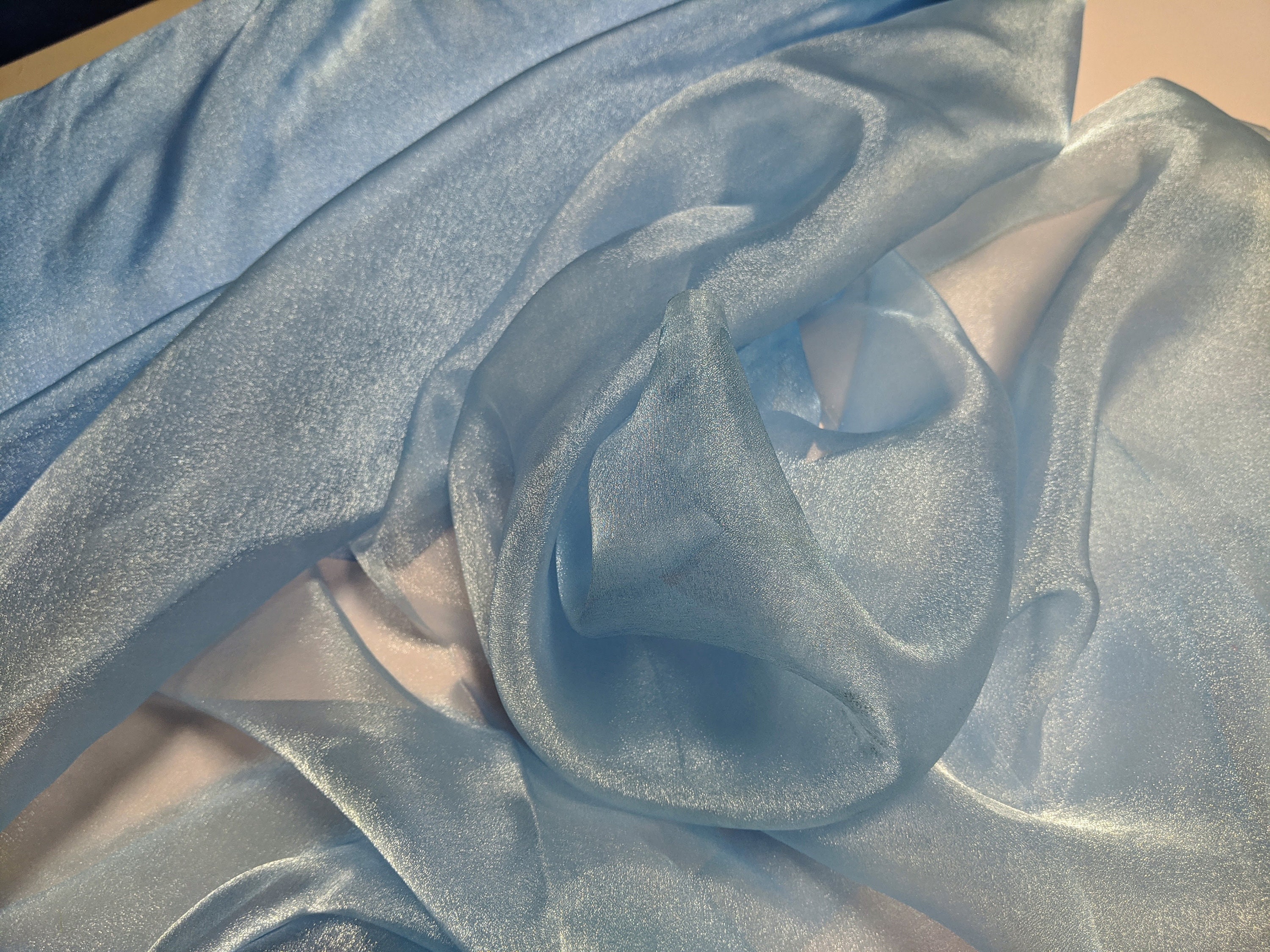 Organza-Sparkle Light blue 58 | Etsy